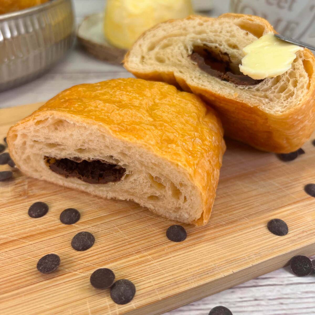 Locawo - High Protein & Low Carb Pain au chocolat | Schokobrötchen